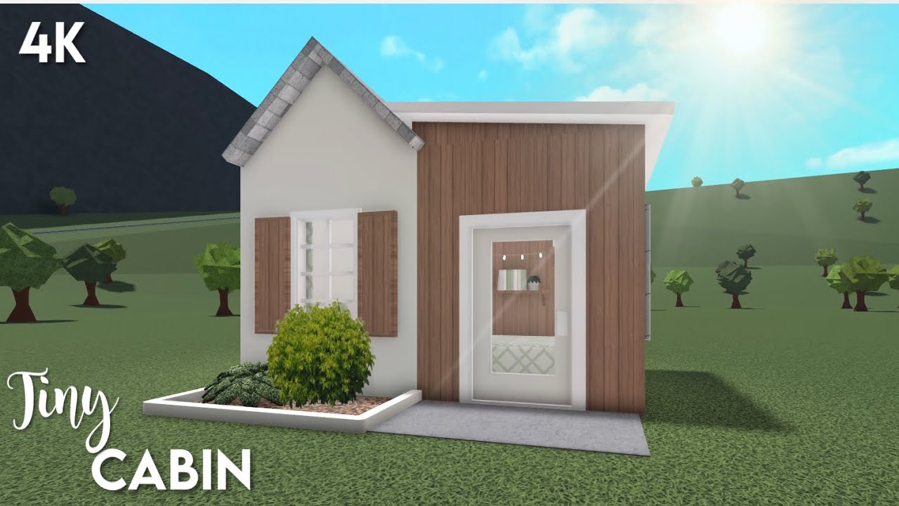 4k No-Gamepass Tiny Cabin | Bloxburg ROBLOX speedbuild - YouTube