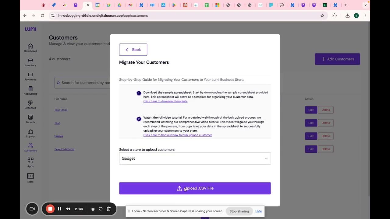 How to bulk upload customer list - YouTube