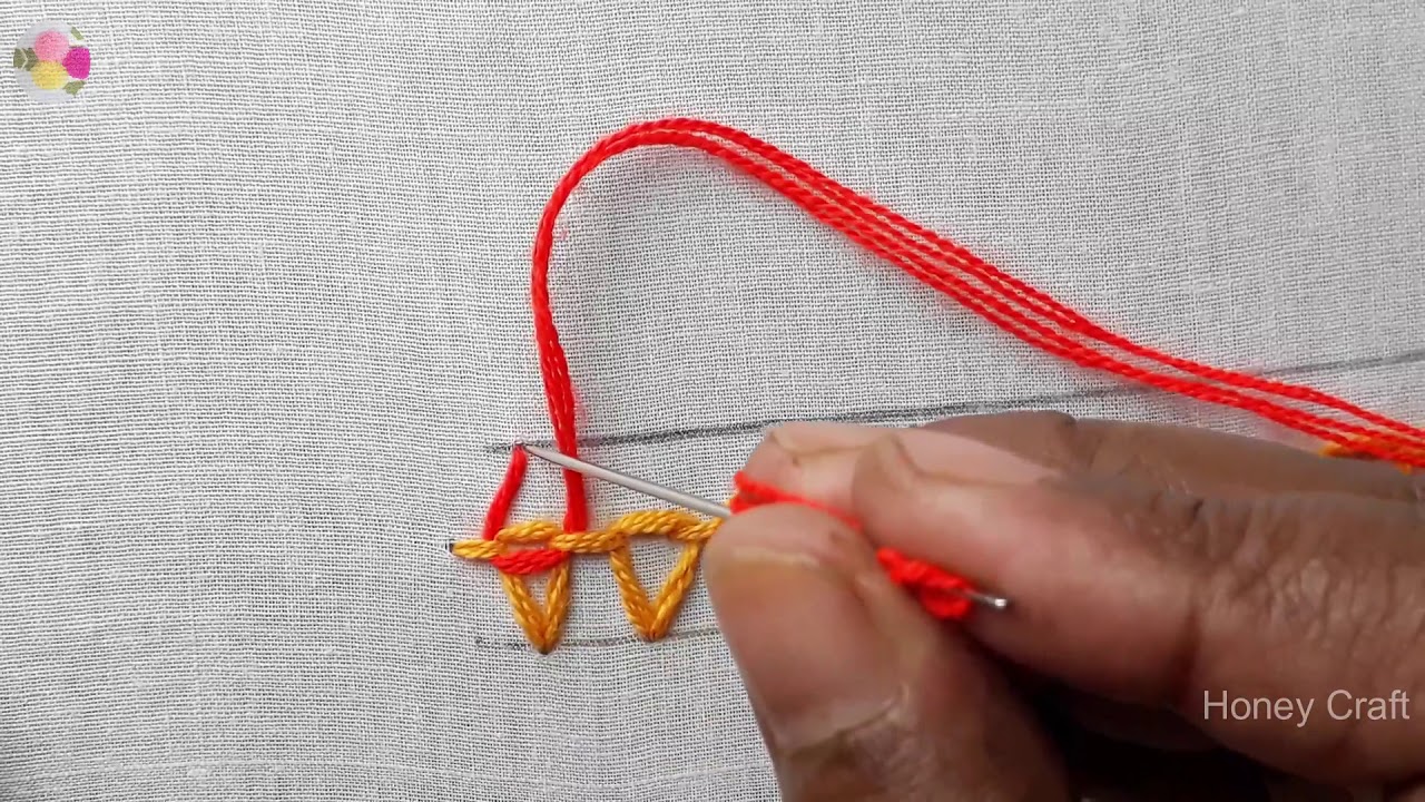 Hand embroidery Design for beginners | Basic embroidery design - YouTube