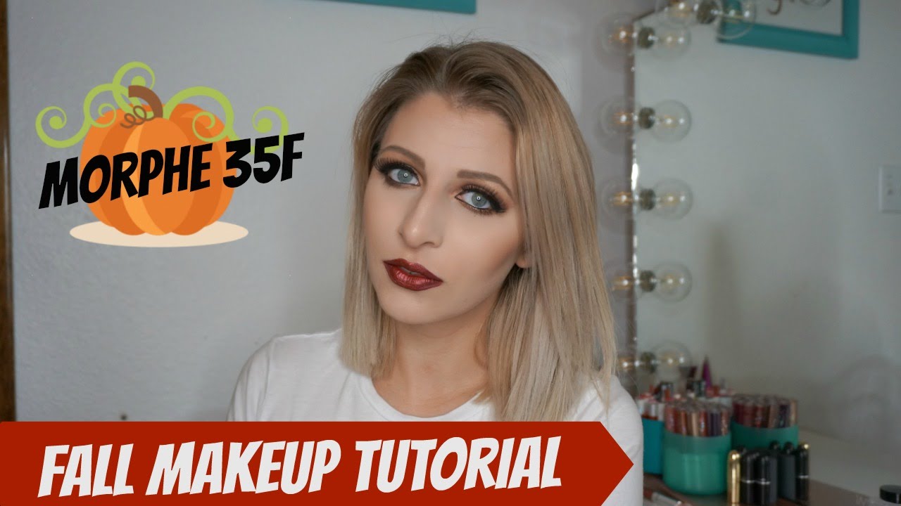 Morphe 35F Fall Makeup Tutorial | tiffaneyandcoxo - YouTube