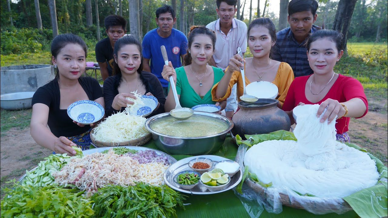 Noodle cook recipe and eat with vegetable - Amazing cooking - YouTube