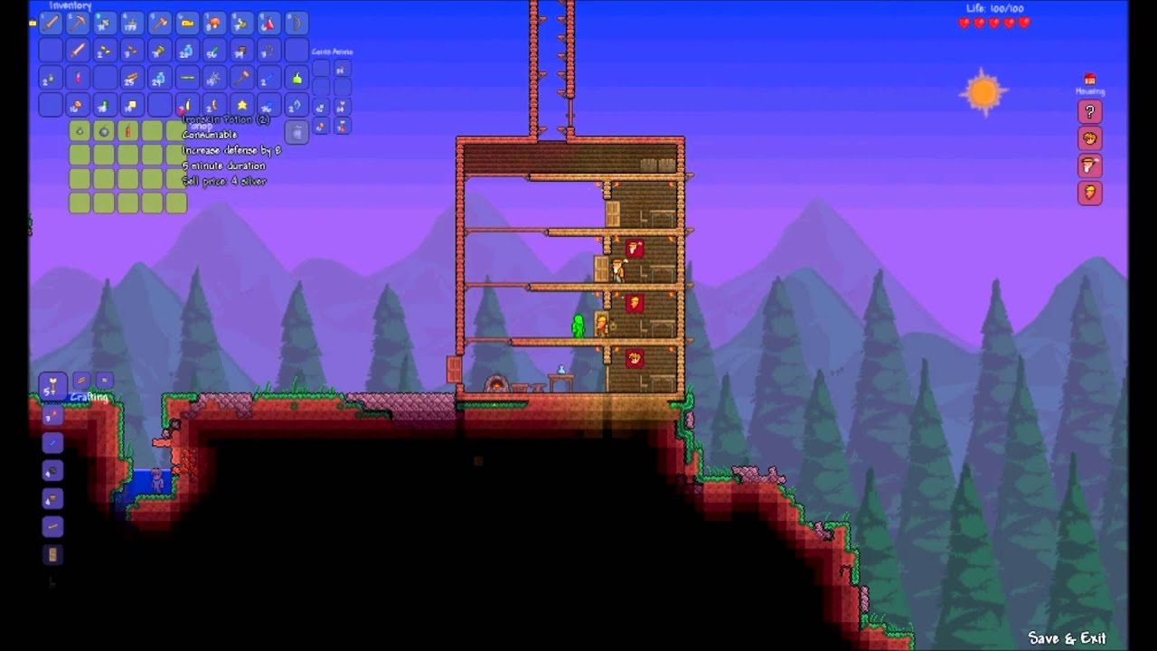 Terraria Hardcore Mode Speedrun 3 Youtube