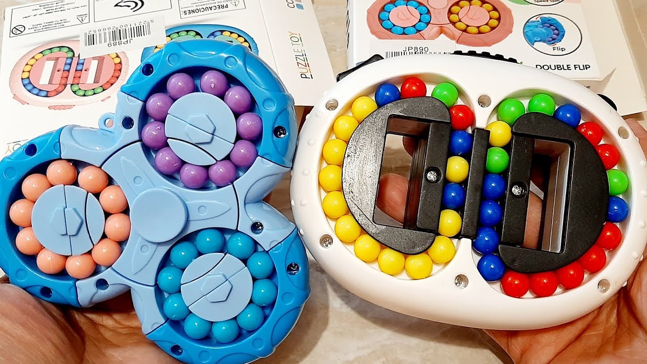 SPEED SPIN TRIANGLE 3IN1 DOUBLE FLIP + FIDGET PUZZLE TOY STRESS ...