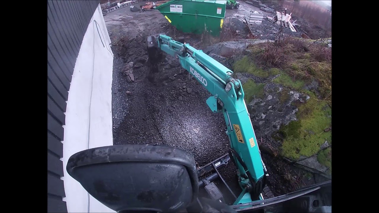 Drenering del 1 - riving og utgraving / Drainage part 1 - demolition ...