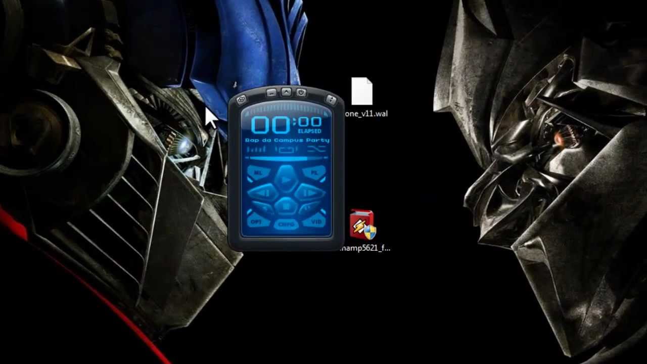 tutorial como colocar skins no Winamp - YouTube