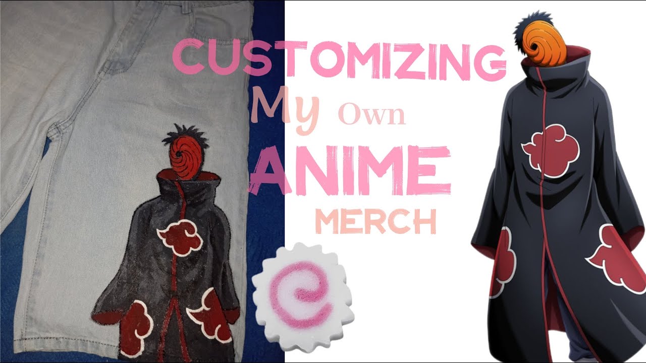 Customizing My Own Anime Merch// DIY Tobi Jorts #diy #anime - YouTube