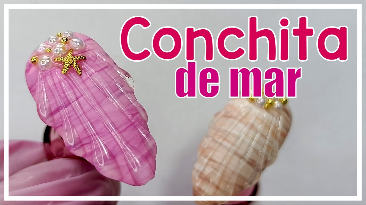 Uñas de CONCHITA DE MAR | Uñas de PLAYA | Gelish y Gel de construcción ...