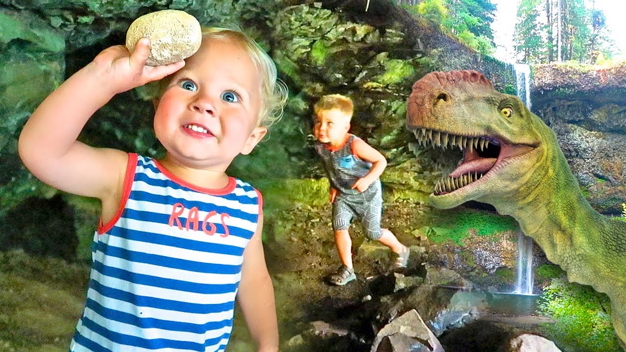 FINDING REAL SURPRISE DINOSAUR EGGS! - Cave Exploration and Dino Dig ...