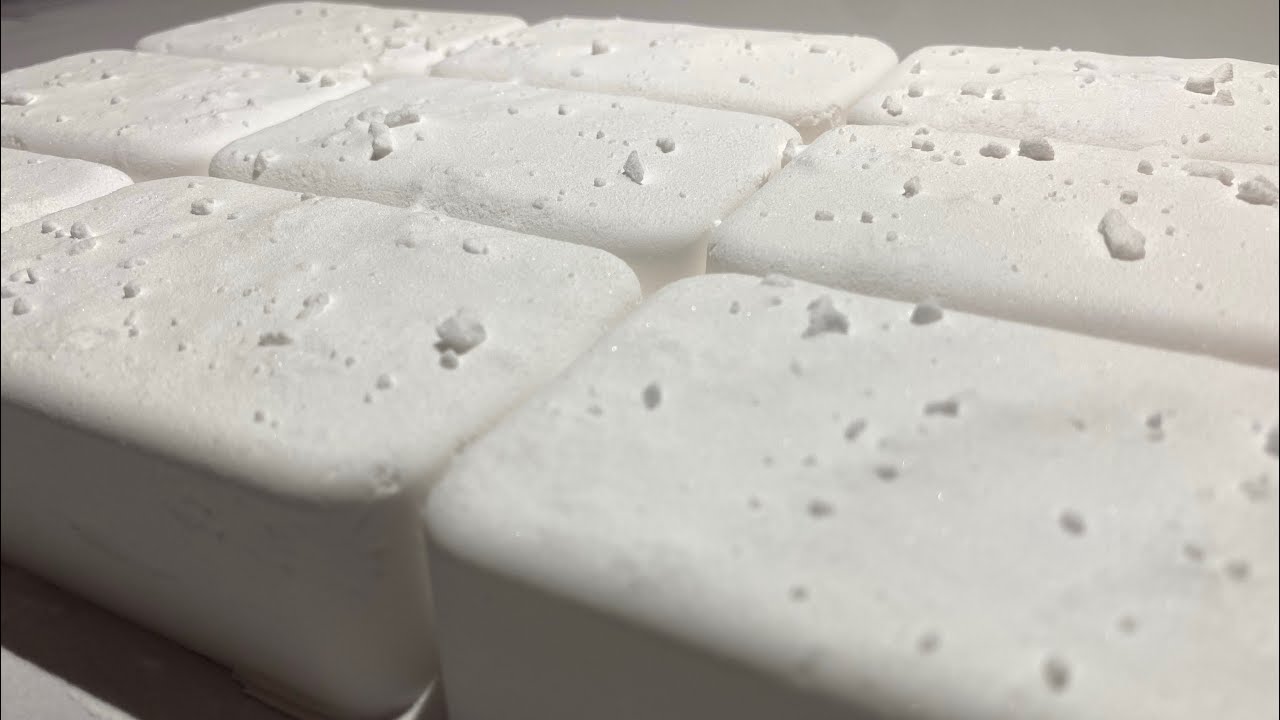 ASMR baking soda bricks - YouTube