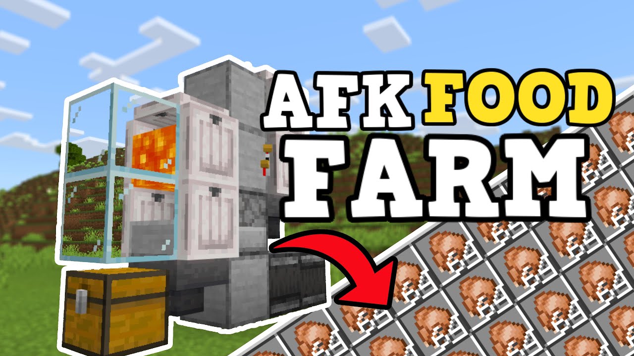 EASY AFK FOOD Farm in Minecraft Bedrock 1.21.71! - YouTube