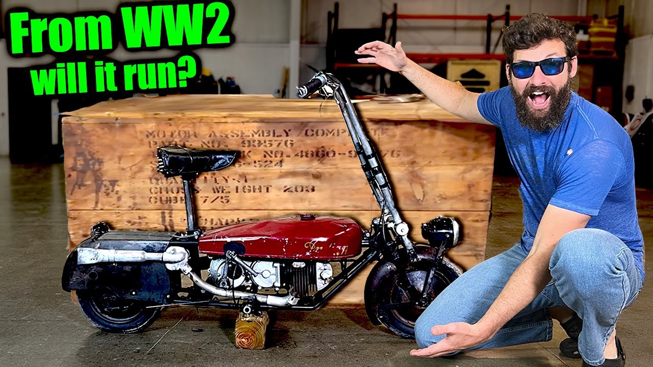 I Bought a Paratrooper Bike hasn't Run in 40+ Years - YouTube