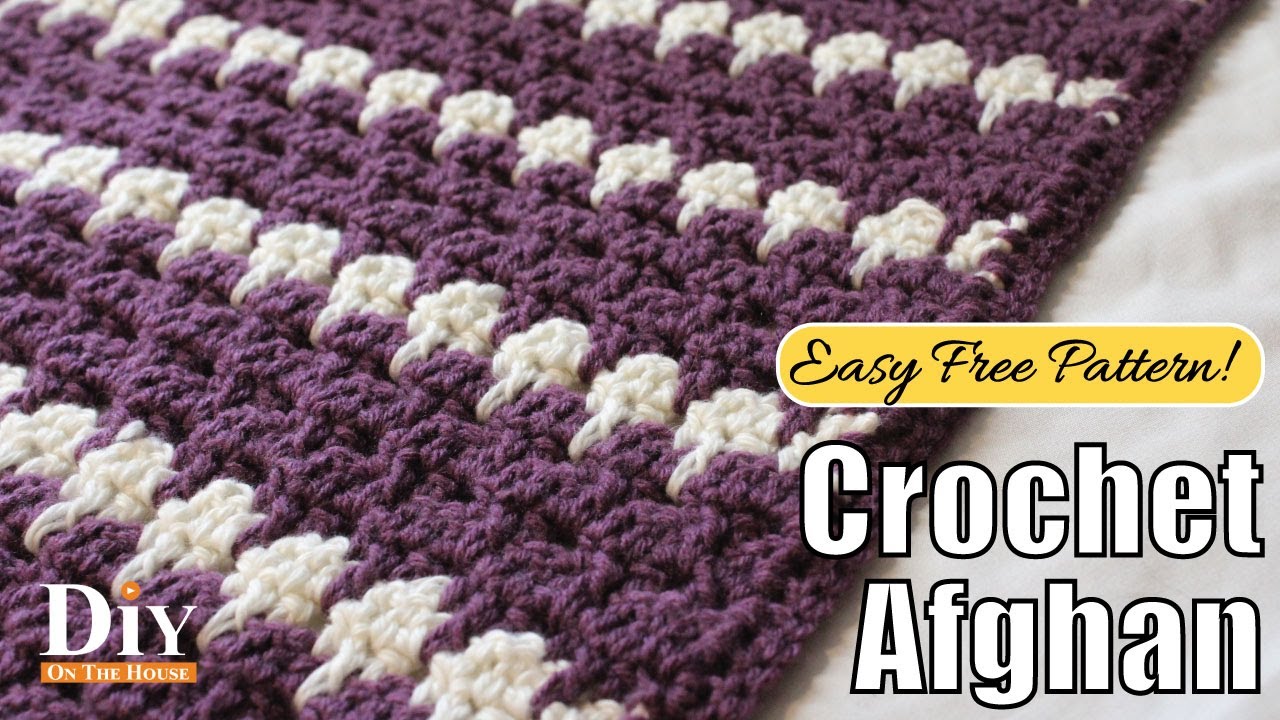 How to Crochet an Afghan - Fast and Easy Crochet Stitch - YouTube