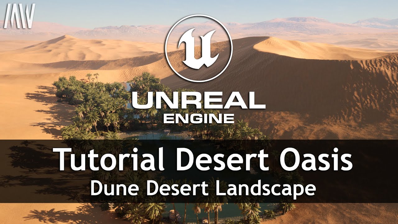 MAWI Dune Desert Landscape | Tutorial Desert Oasis | #unrealengine #UE5 ...