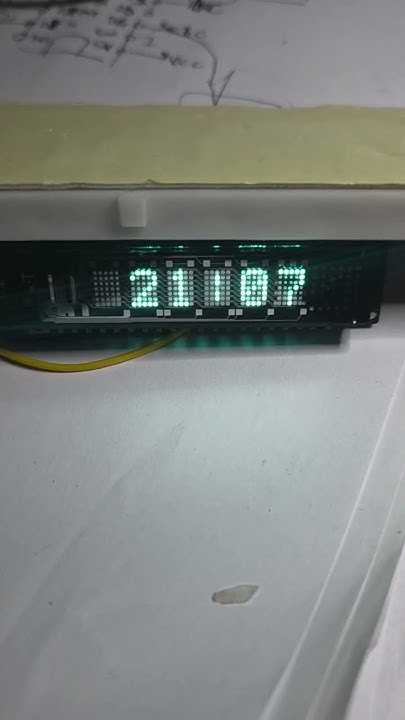NTP clock on VFD SPI display - YouTube