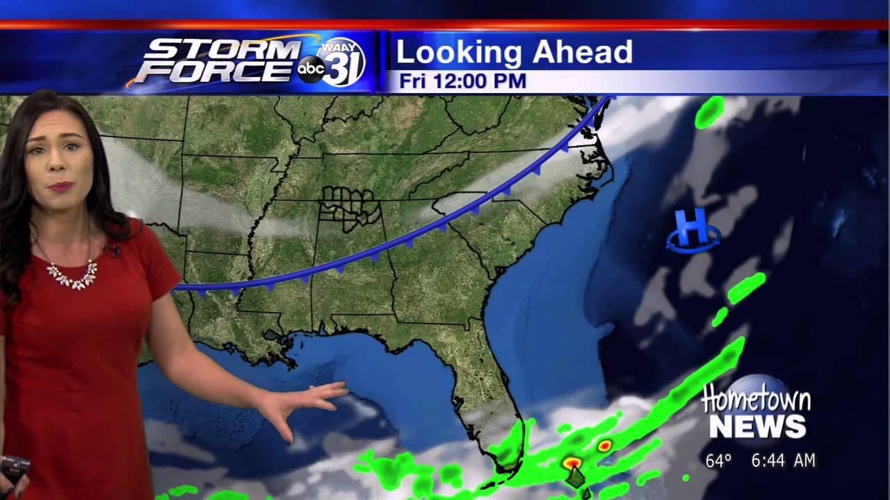 Meteorologist Heather Mathis WAAY 31 Forecasting Sample #2 - YouTube