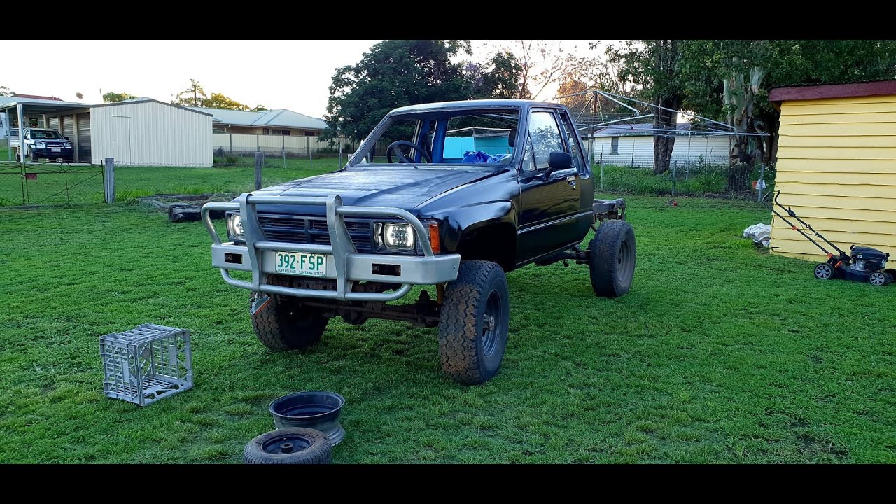 85 toyota hilux SR5 firewall rust repair - YouTube
