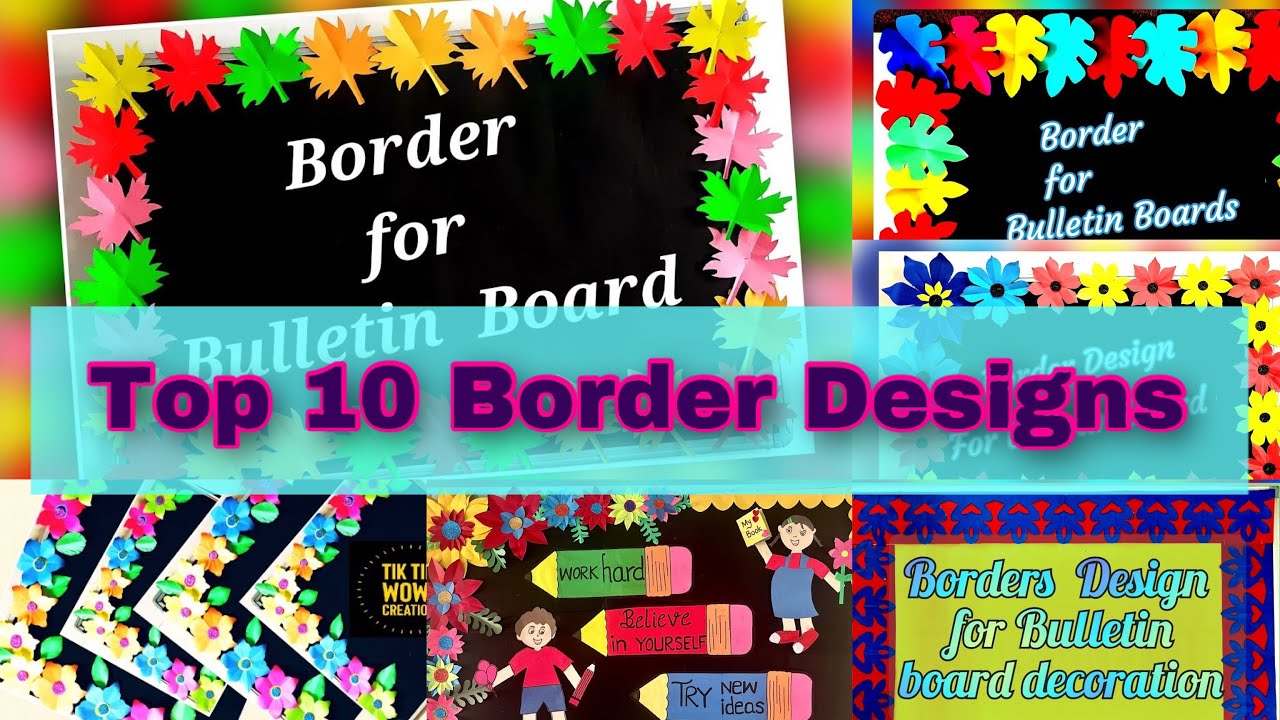 Top 10 ideas for board decoration | Create a Crafty Bulletin Board ...