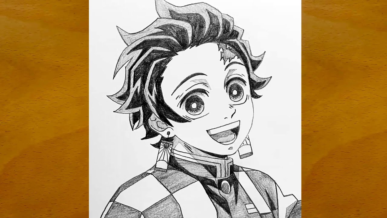 How to Draw Tanjiro Kamado Step by Step || Demon Slayer Drawing - YouTube