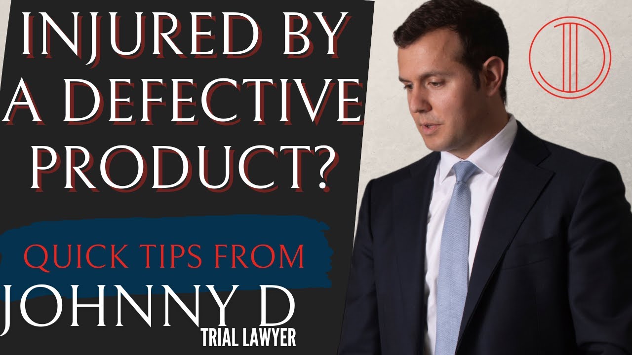 What steps should I take after being injured by a defective product ...