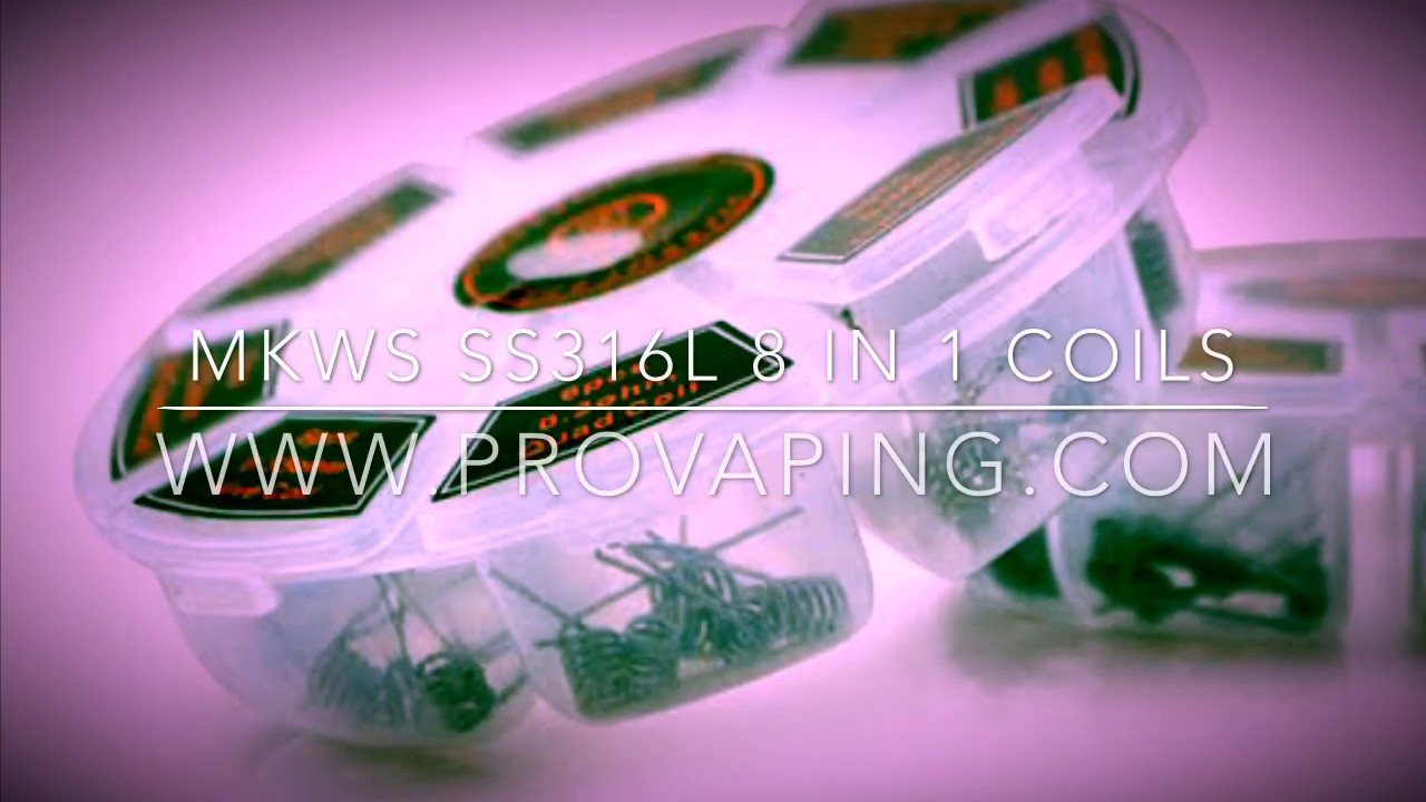 MKWS SS316L coil kit - YouTube