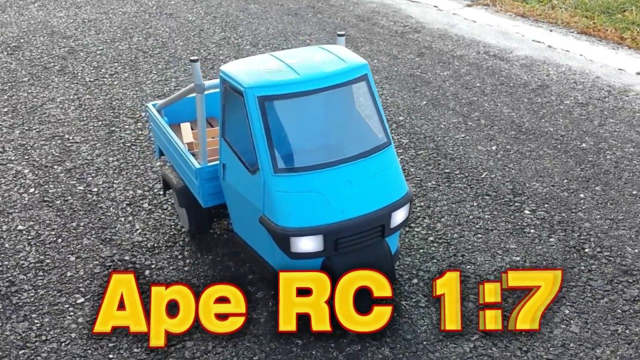 Ape Piaggio RC 1:7 - YouTube