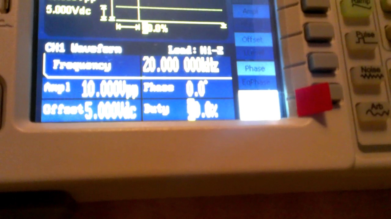 DG7-6 horizontal / vertical deflection - YouTube