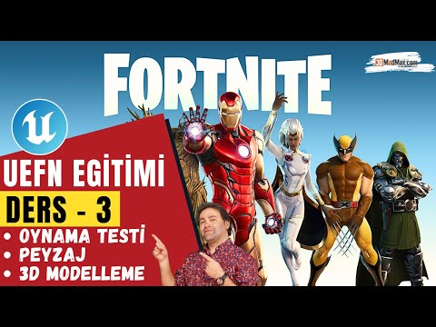 Unreal Engine Fortnite Editör (UEFN) Ders 3: Oyun Testi, Landscape ve 3D Modelleme Nasıl yapılır?