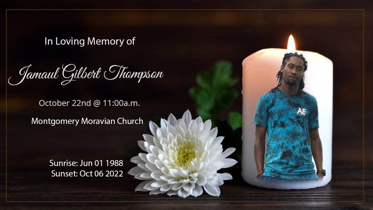 In Loving Memory of Jamaul Gilbert Thompson - YouTube
