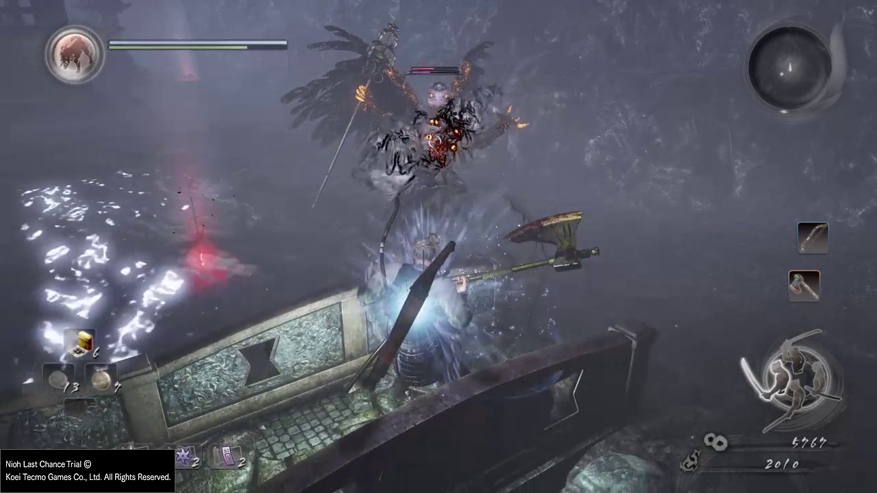 Nioh How To Defeat Bird Enemy No Damage - YouTube