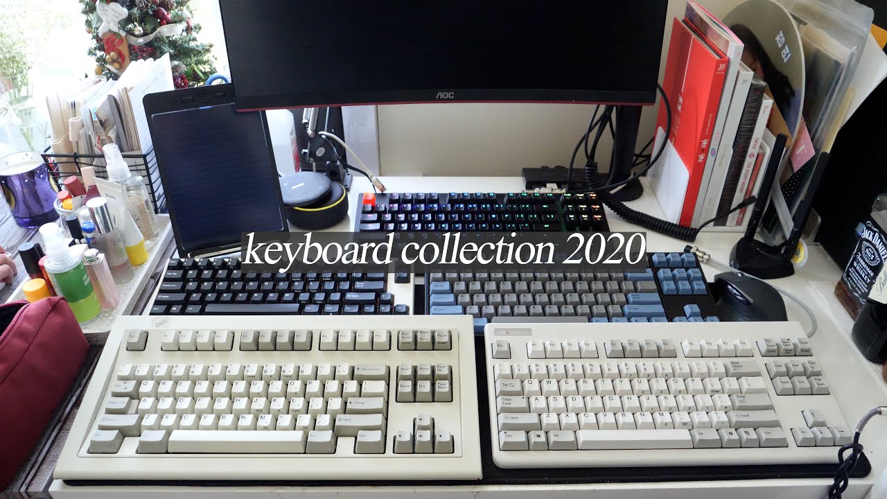 my mechanical keyboard collection with typing demos | silent vlog ASMR ...