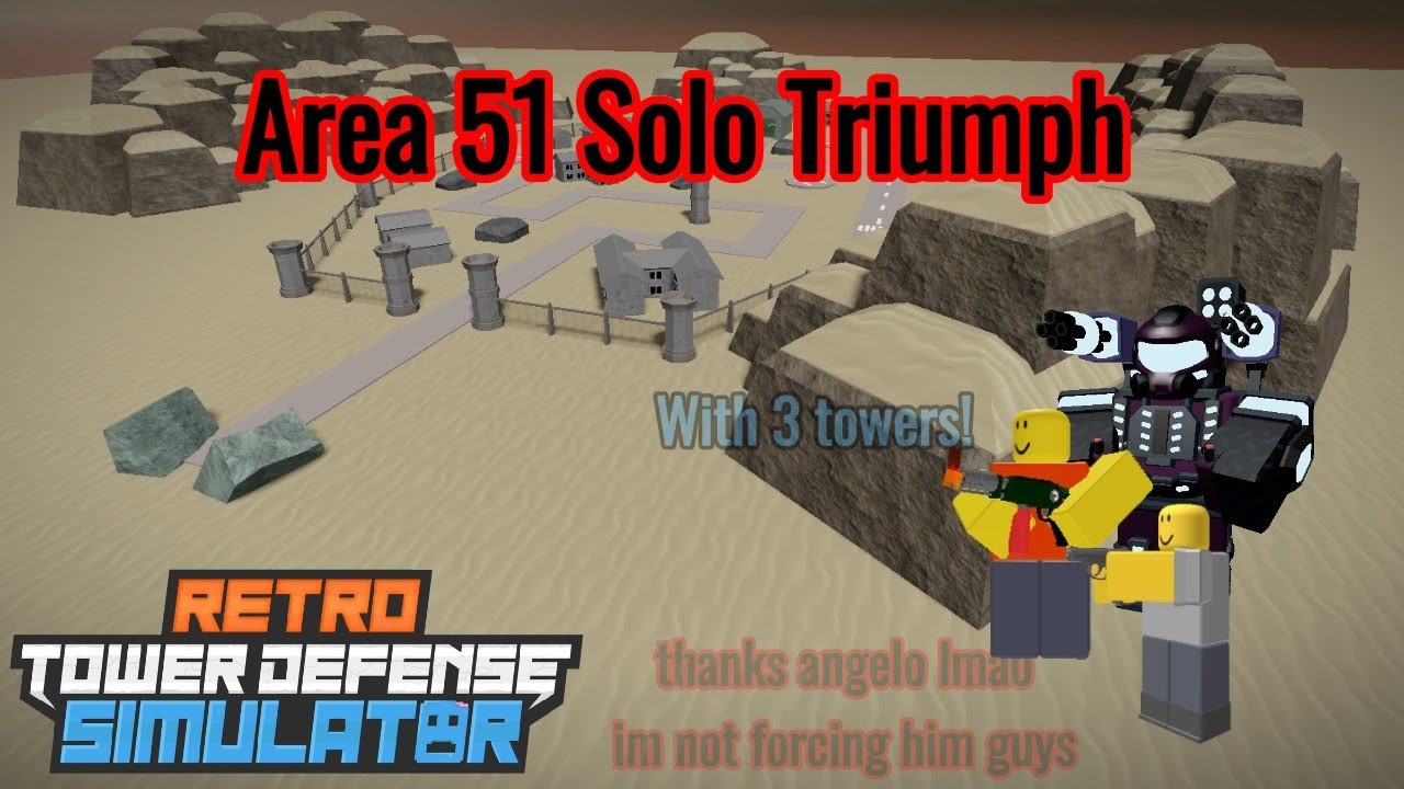 Roblox Retro TDS: Solo Area 51! - YouTube