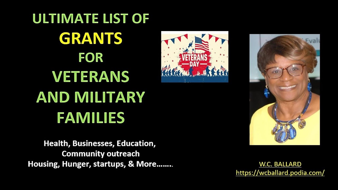 THE ULTIMATE LIST OF GRANTS FOR VETERANS AND MILITARY - YouTube