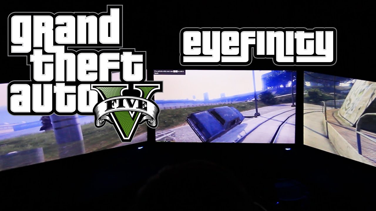 GTA V Triple Monitor Gameplay (5760x1080) - YouTube