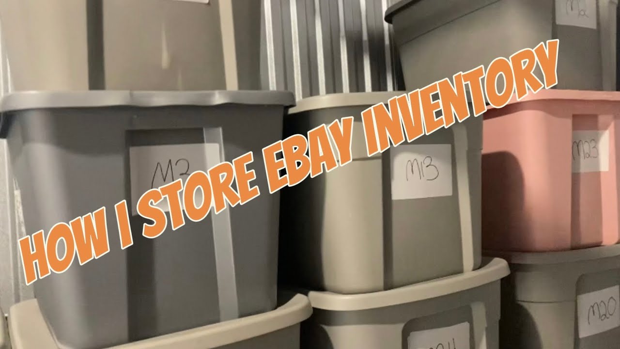 How I Store My EBay Inventory and Pull Orders - YouTube