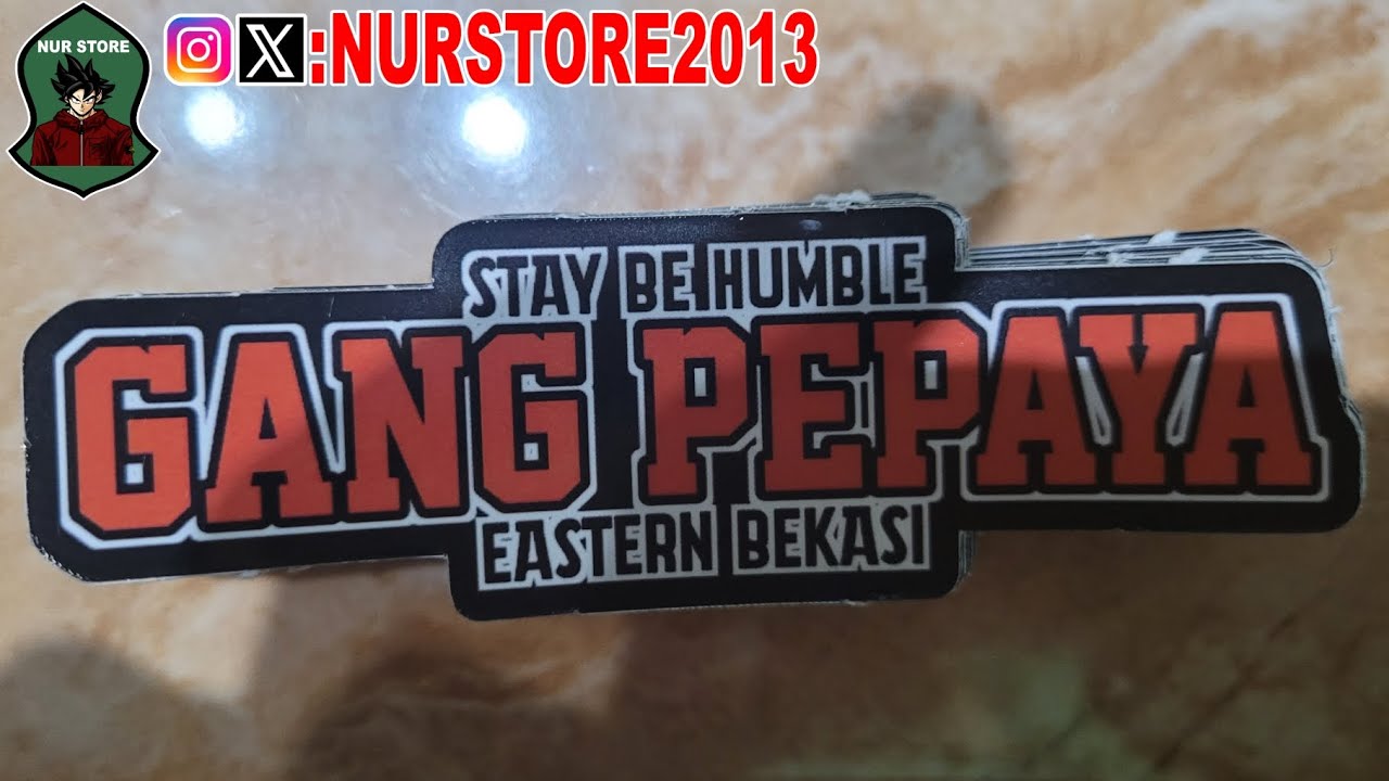 HASIL JADI PRODUKSI STICKER BAHAN VINYL + CUTTING DIE CUT LAMINASI ...