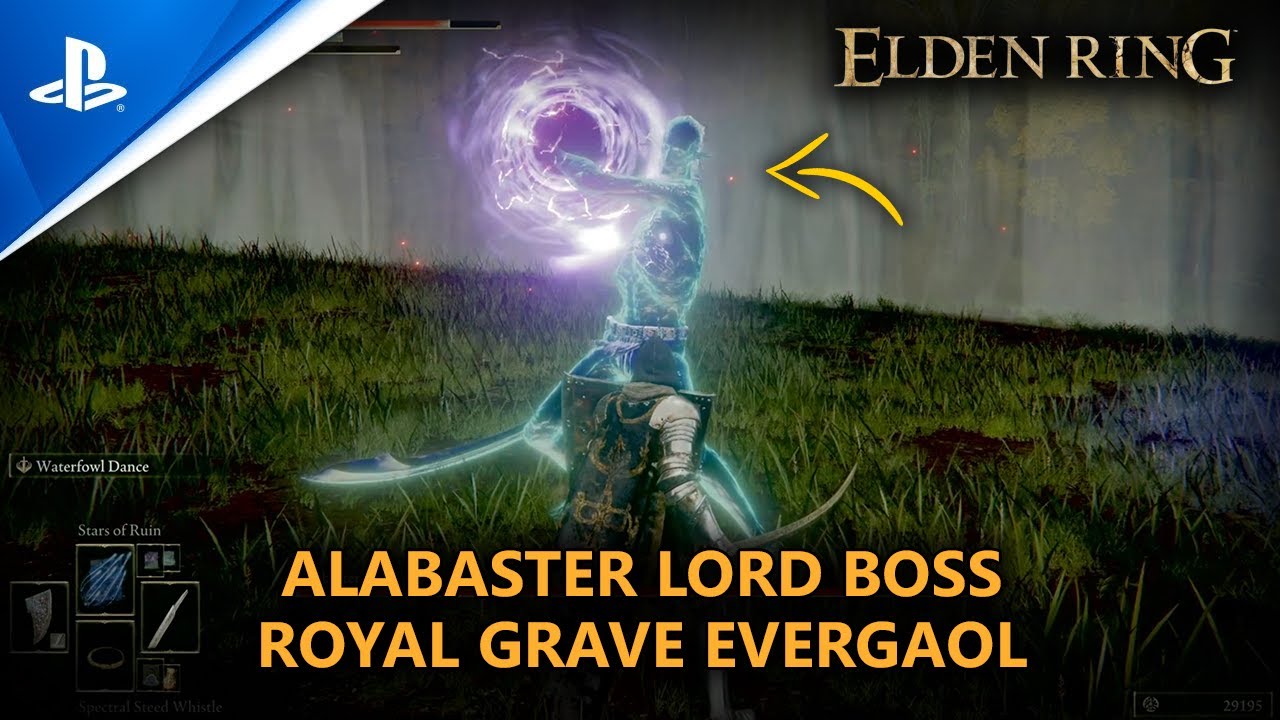 ELDEN RING | Royal Grave Evergaol - Alabaster Lord Boss Fight - YouTube