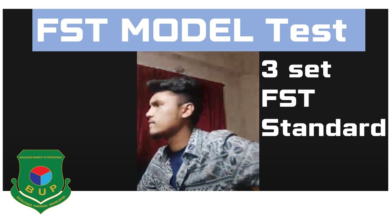 BUP FST Model Test || LIVE || FST Preparation - YouTube