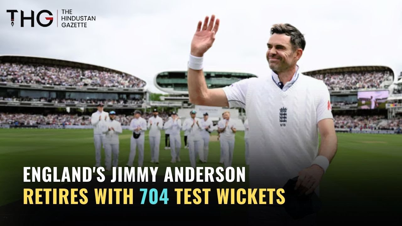 England's Jimmy Anderson retires with 704 Test wickets #cricket - YouTube