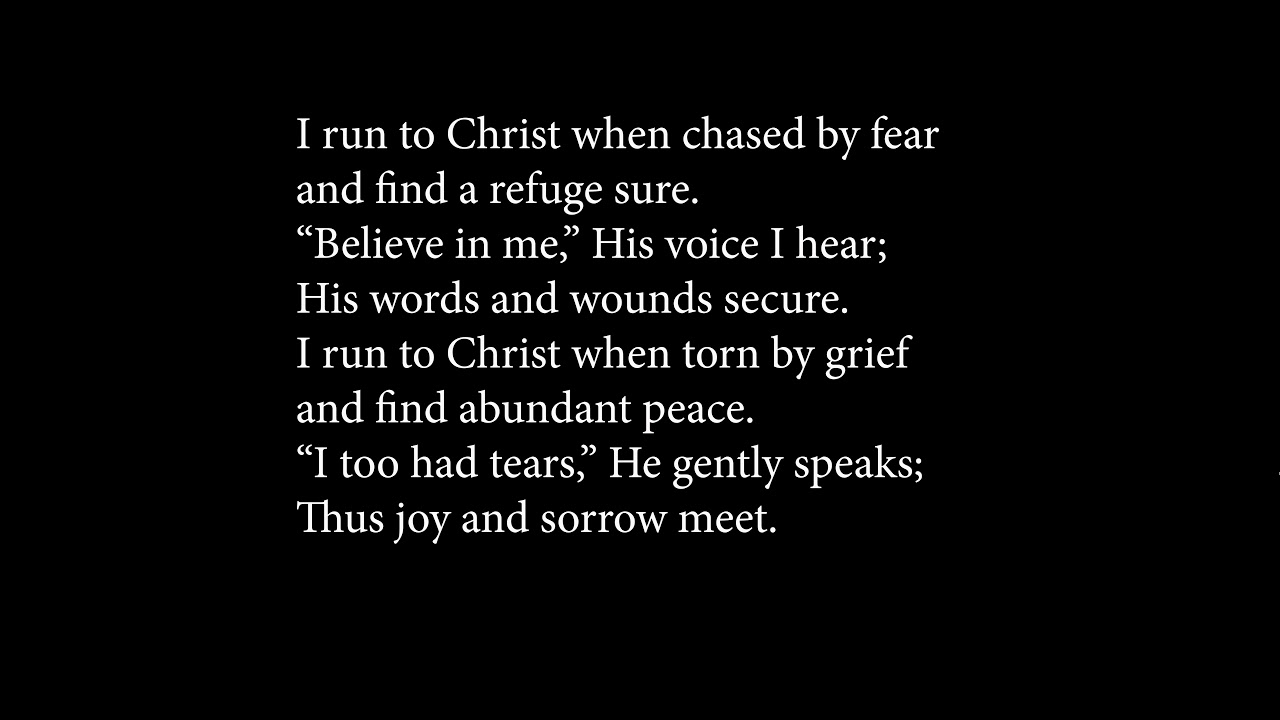 I Run to Christ - YouTube