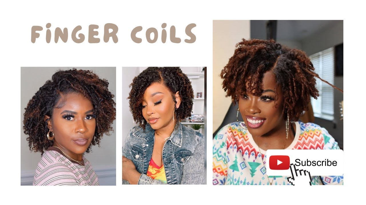 How To: Finger coils on short hair. Wig WHERE?! NO Bald Cap, NO Glue ...