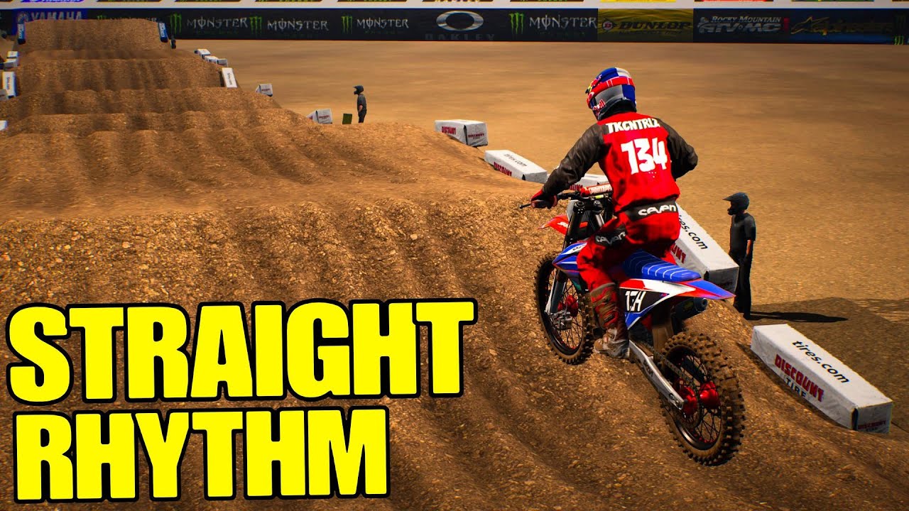 STRAIGHT RHYTHM ON A KTM 125 - Supercross 5 Gameplay - YouTube