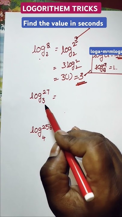 Logarithm easy trick #maths #mathstricks #mathematics #competitive exams#study #reasoning - YouTube