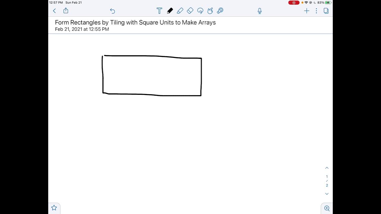 Form Rectangles by Tiling with Unit Squares to Make Arrays - YouTube