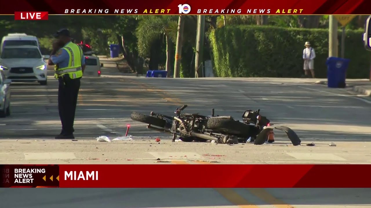 Motorcyclist dead after hit-and-run crash in Miami - YouTube