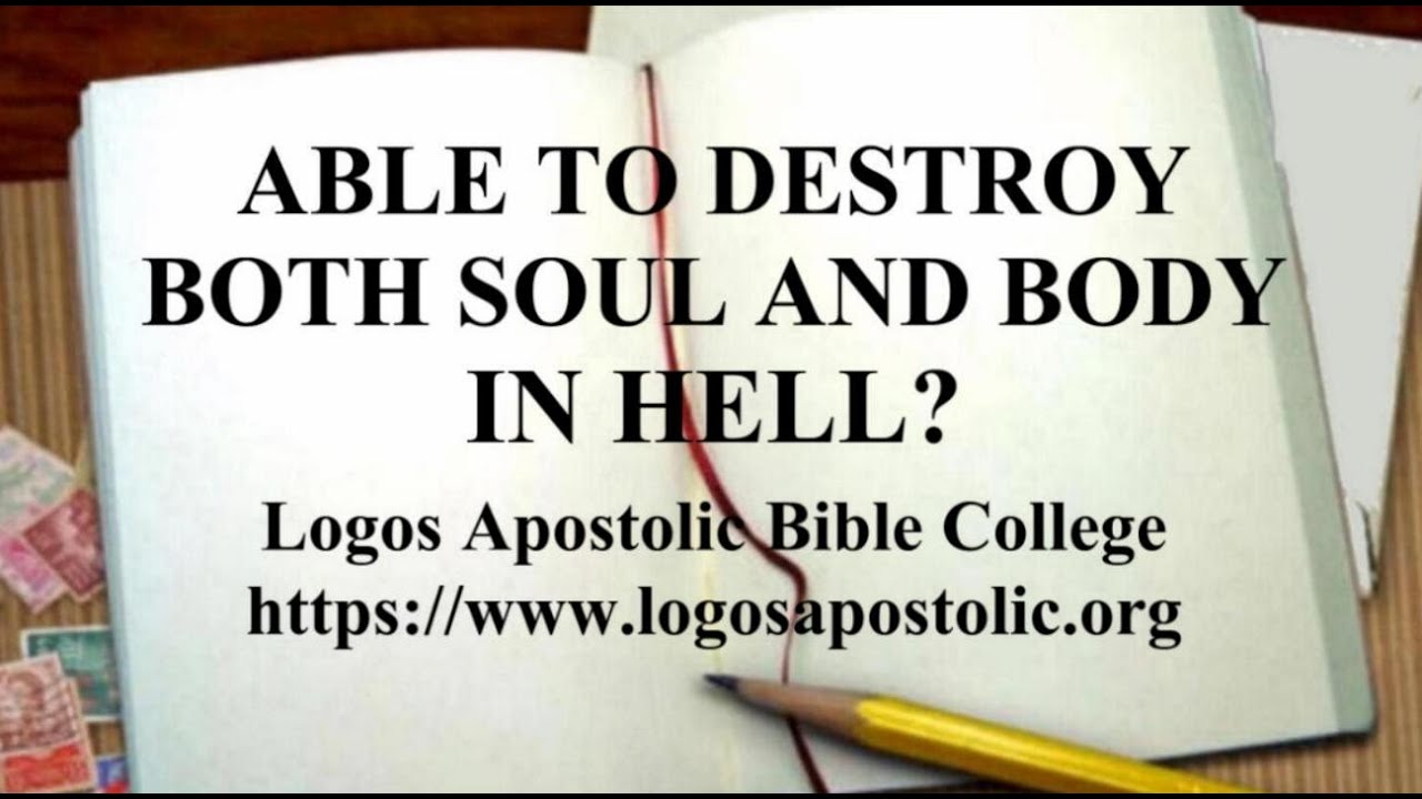ABLE TO DESTROY BOTH SOUL AND BODY IN HELL? - YouTube