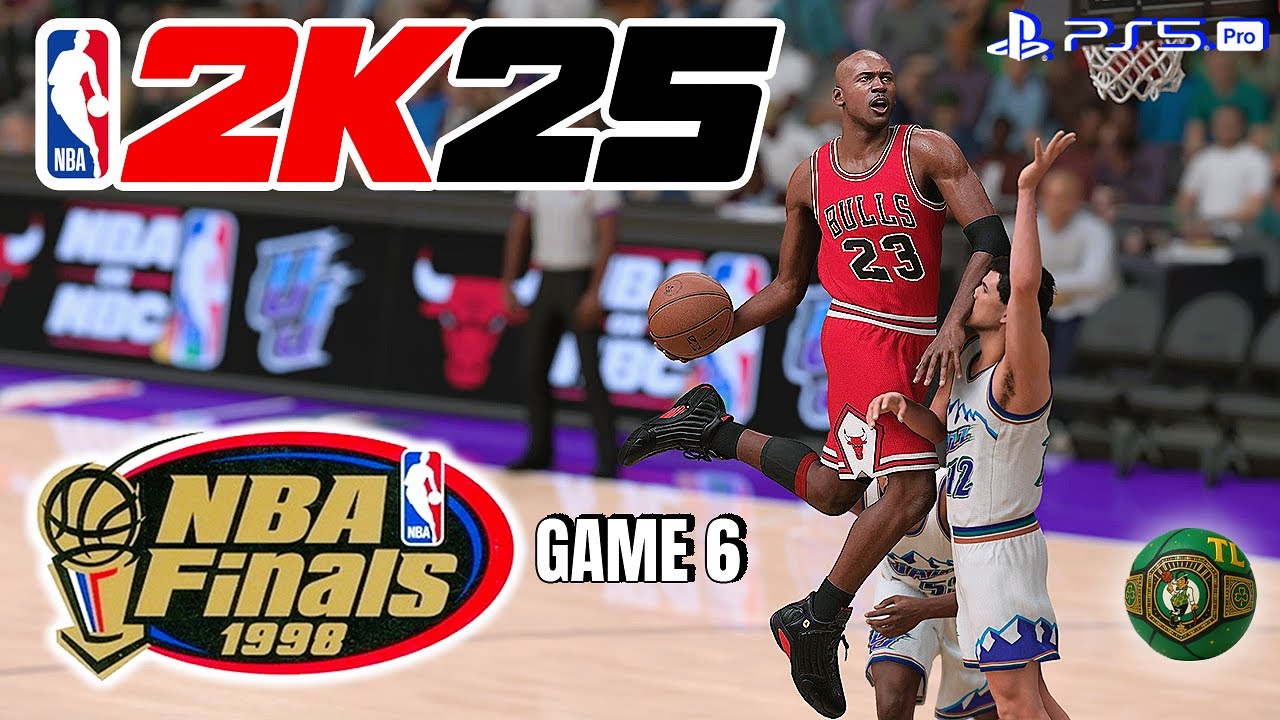 NBA 2K25 | 1998 NBA Finals Game 6 Chicago Bulls vs Utah Jazz | NBA on ...