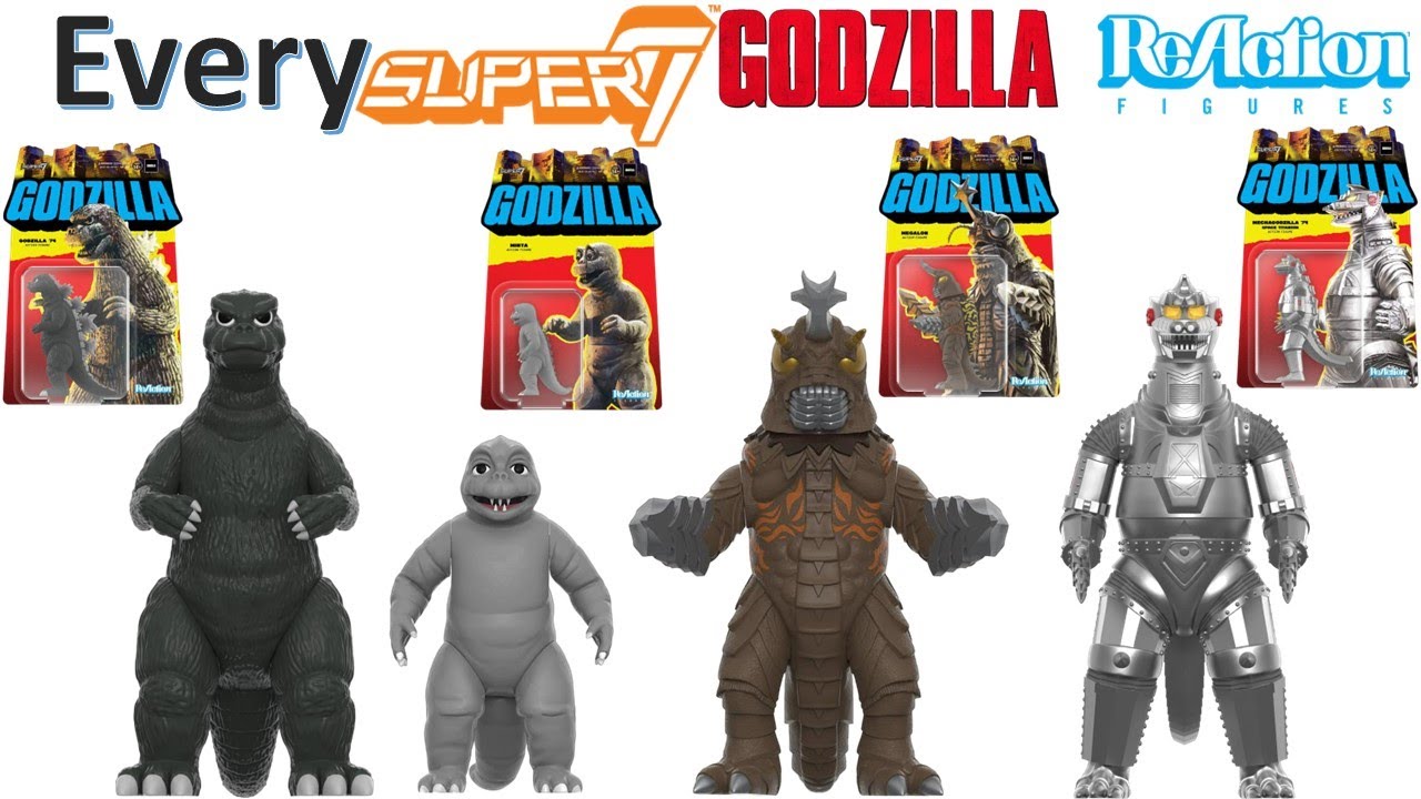 **see newer video** Every Super7 Godzilla ReAction figures Comparison ...