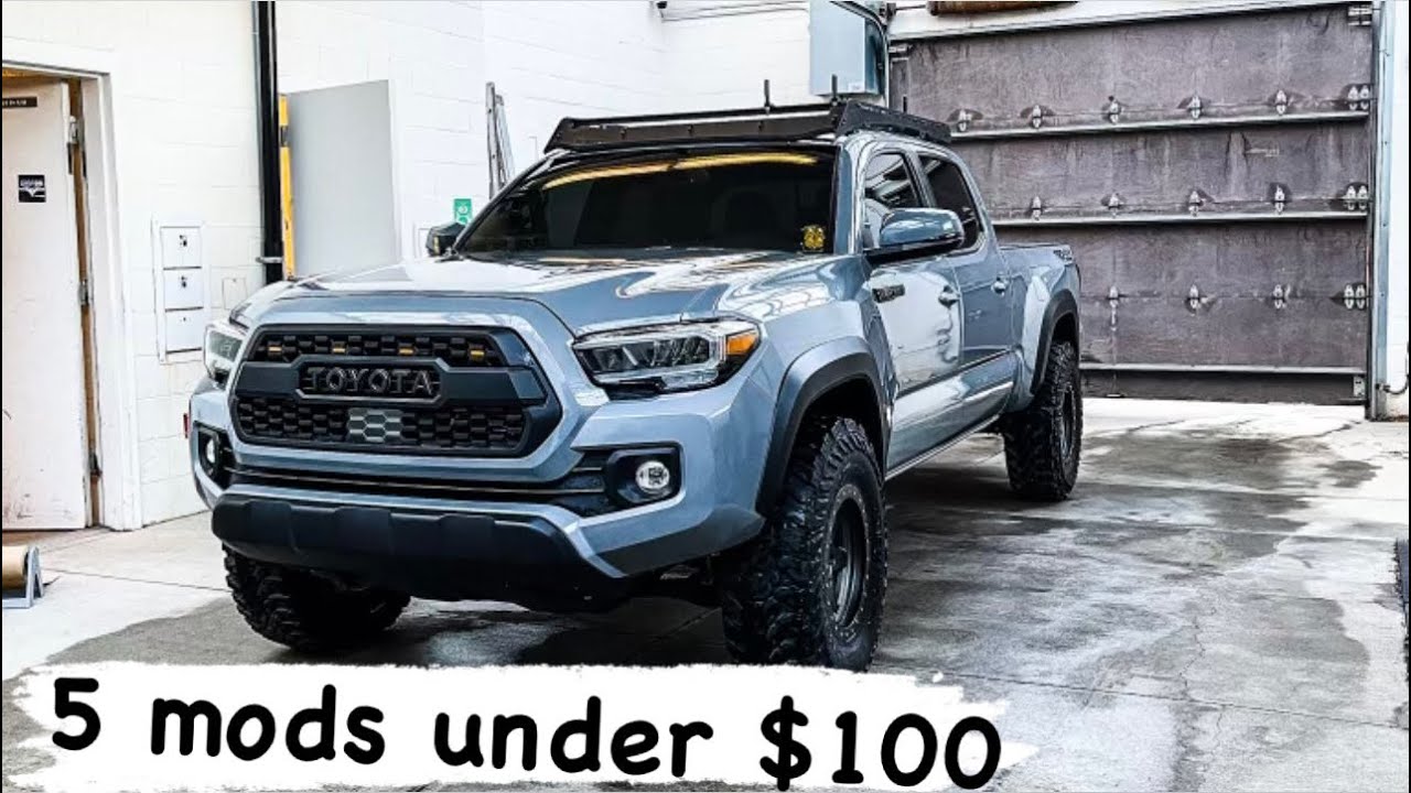 5 3RD GEN TACOMA MODIFICATIONS UNDER $100!! - YouTube