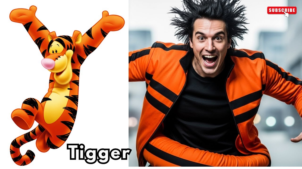 Winnie the Pooh Cartoons Reimagined as Humans by AI - YouTube
