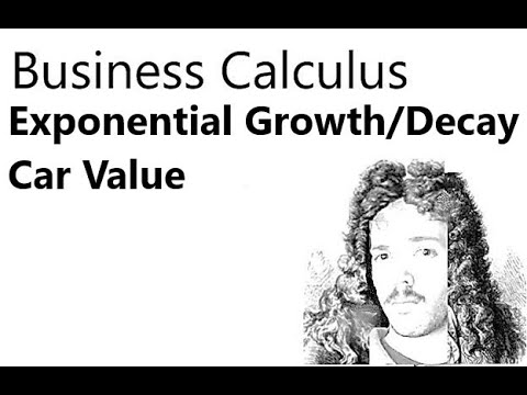 Exponential Growth and Decay Depreciation with the Value of a Car - YouTube